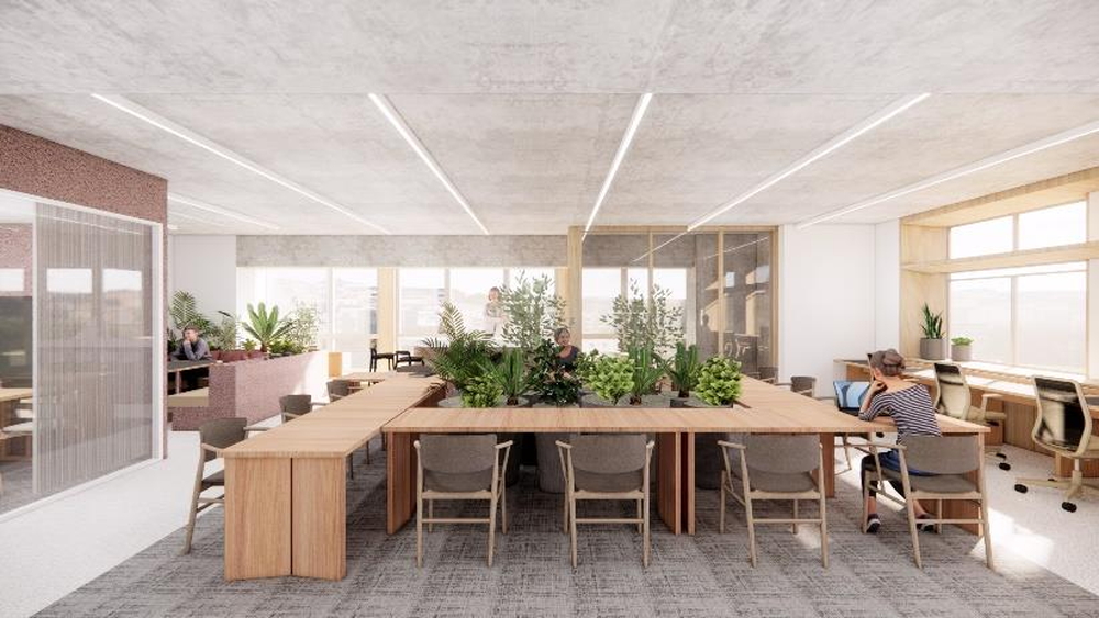 共用ラウンジ&会議室付き！緑と木目に癒されるナチュラルテイストオフィス - Value Office バリューオフィス